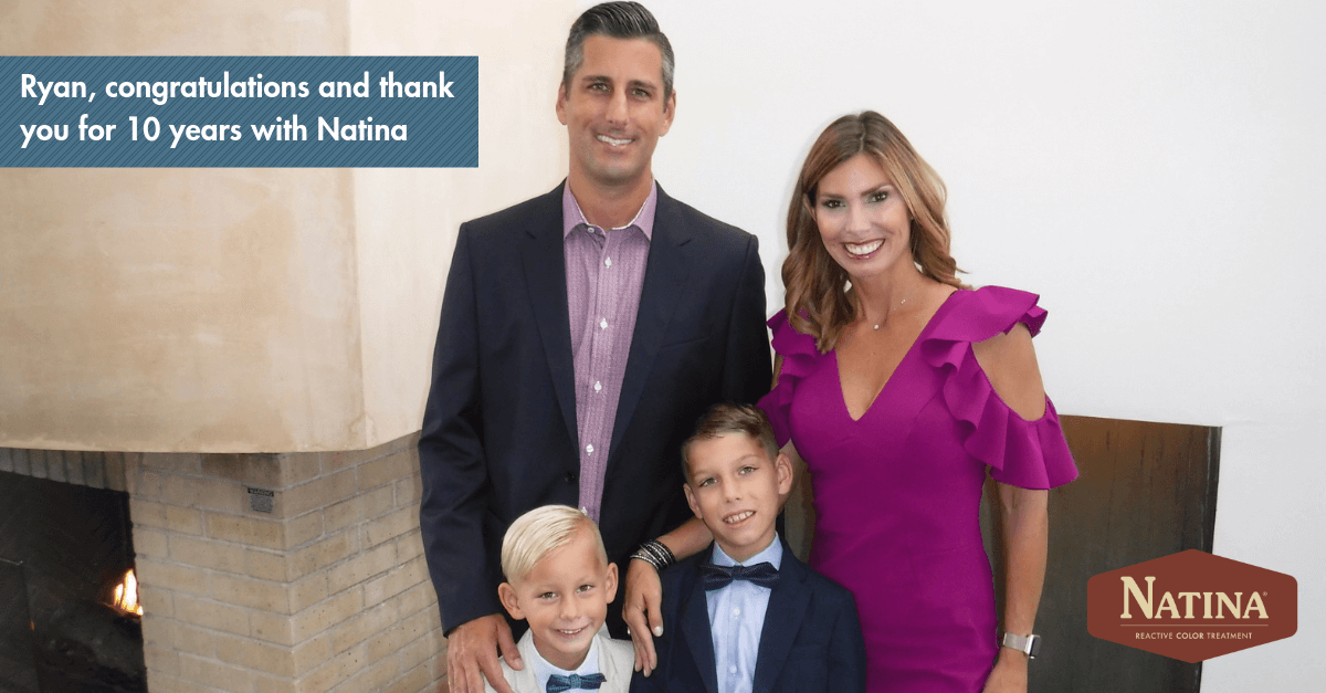 Ryan Celebrates 10 Years with Natina - Natina